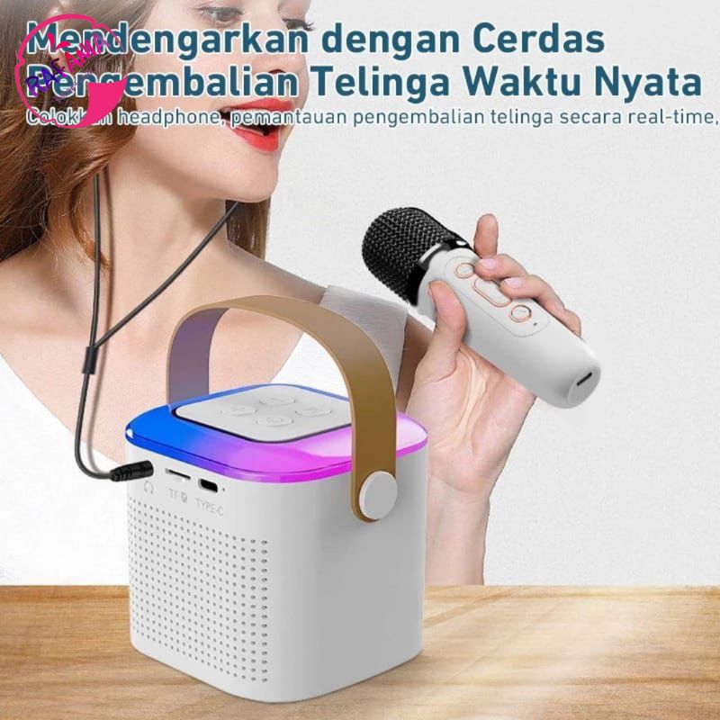 Jual SPEAKER KARAOKE 1 MIC MERK MVV Y1 | Shopee Indonesia