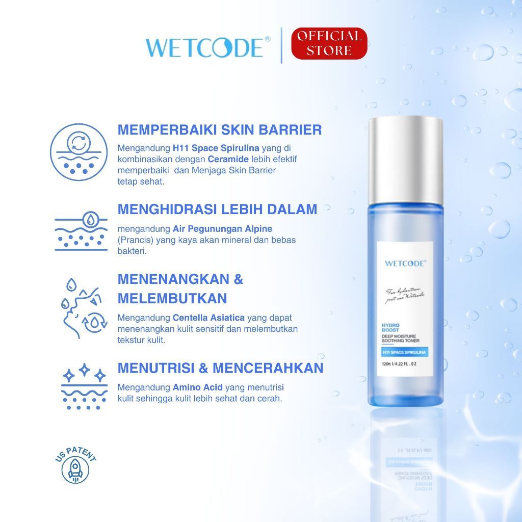 Jual WETCODE Hydro Boost Deep Moisture Soothing Toner Wajah Extract Spirulina & Centella ...
