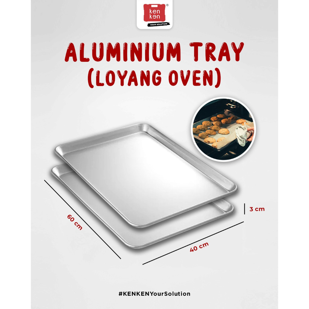 Jual Aluminium Tray Loyang Kue Loyang Oven 60x40cm Aluminium Bakery Pan ...