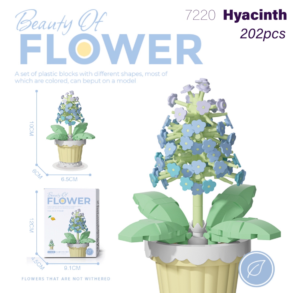 Jual BLOCK CITY - CLC Flower Pot puzzle block brick balok susun bunga ...