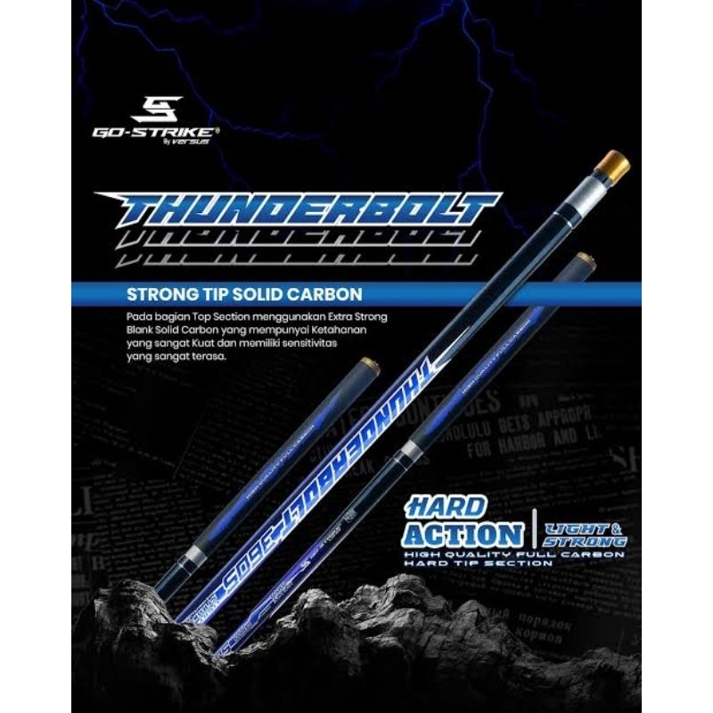 Jual joran tegek go strike thunderbolt | Shopee Indonesia