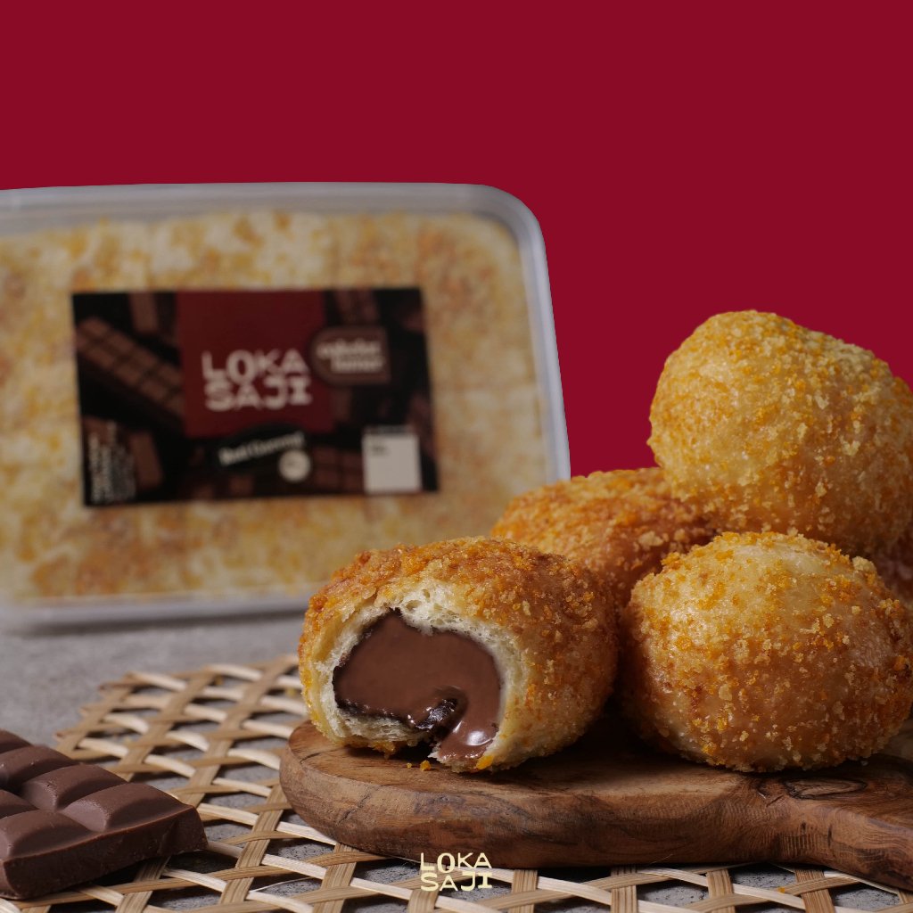 Jual LOKASAJI - Roti Goreng Cokelat Lumer Premium Isi 6 | Shopee Indonesia