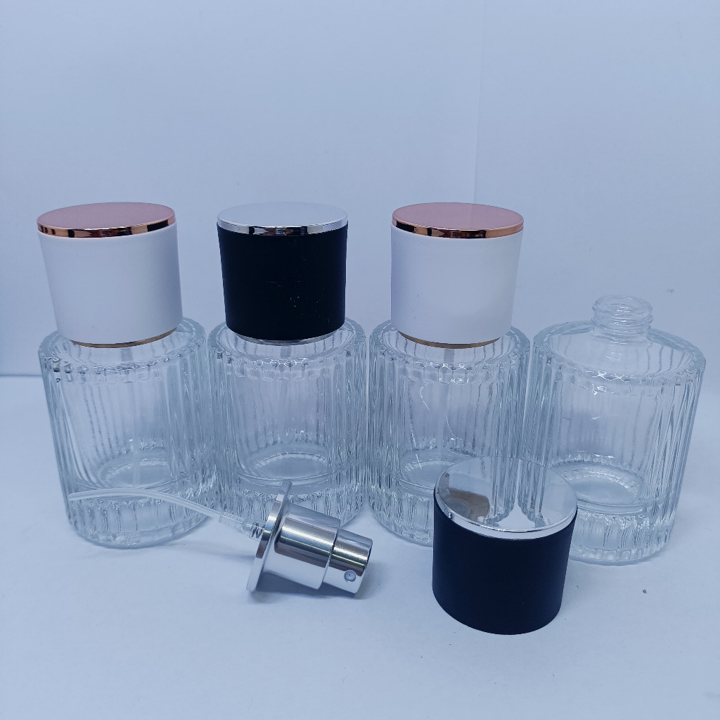 Jual BOTOL CHLOE TRANS 30ML TUTUP SILVER DAN HITAM MIX HARGA PER LUSIN ...