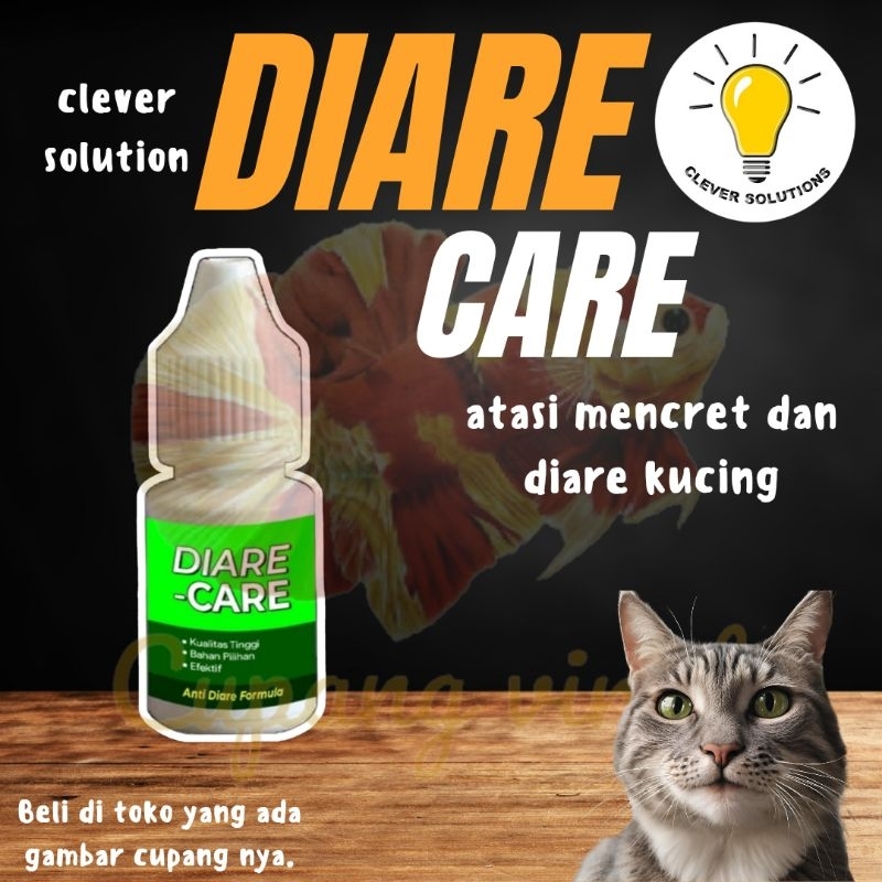 Jual DIARE CARE Obat Diare Kucing Mencret Berak Darah 10 ML Clever ...