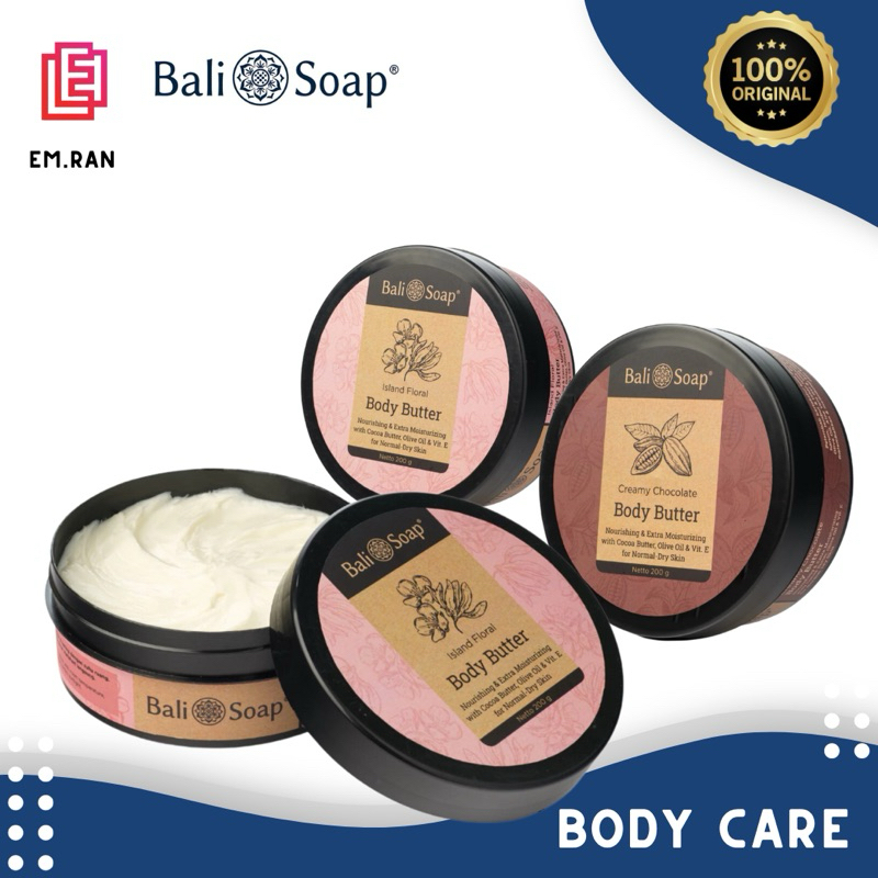 Jual BALI SOAP BODY BUTTER 200 GR, 75 GR MUSKY VANILLA FRESH MANGO ISLAND FLORAL CREAMY CHOCO ...
