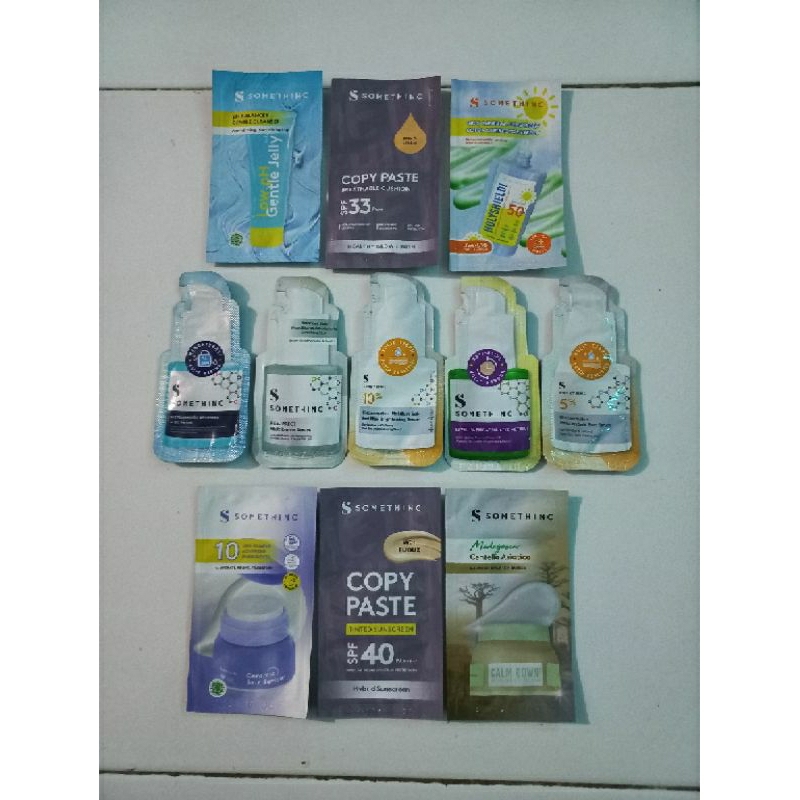 Jual Somethinc Sample Sachet Niacinamide Serum Retinol Serum Sunscreen ...