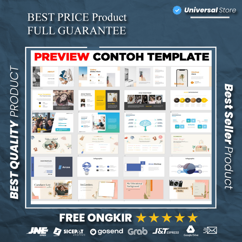 Jual 5.000+ Template PPT Slide Infographics Modern Power Point Kekinian ...