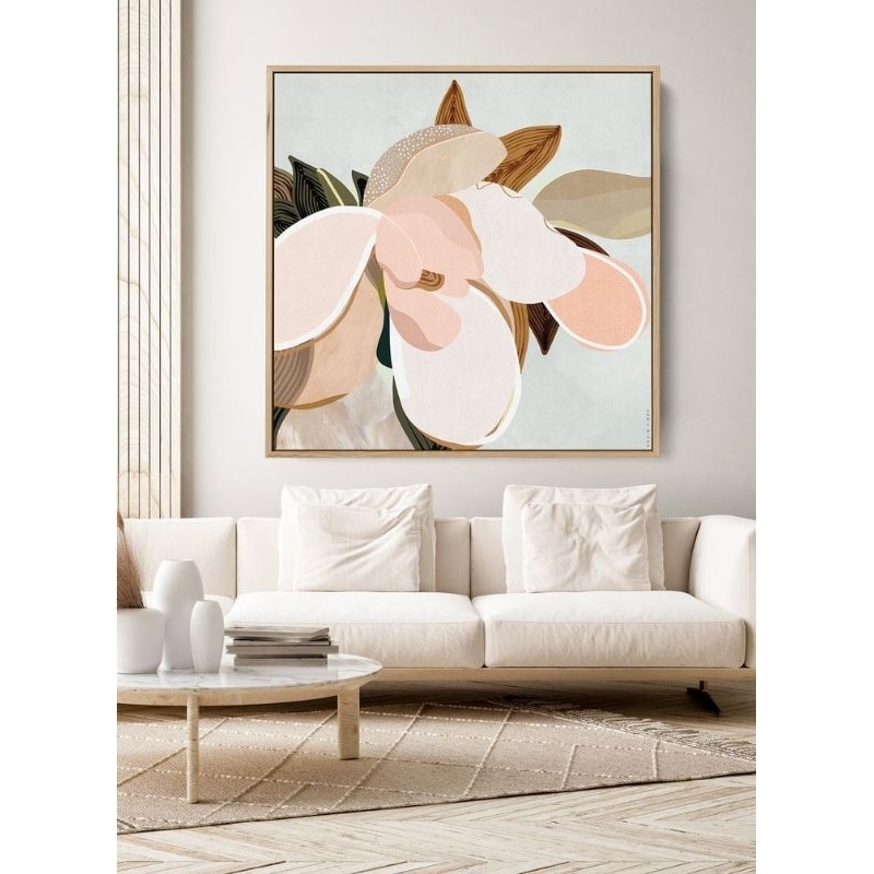 Jual LUKISAN BUNGA CANTIK WARNA PASTEL (Termasuk frame, tinggal pajang ...