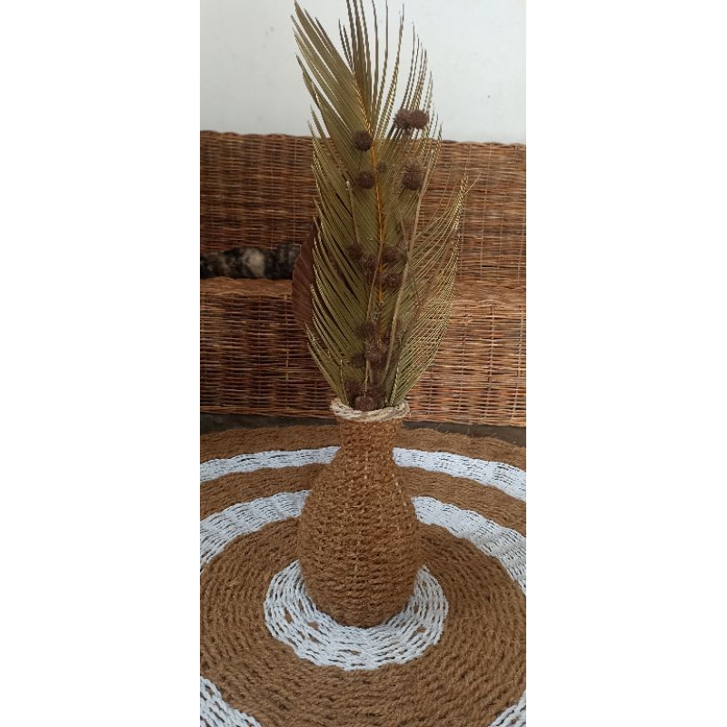 Jual vas rotan|vas anyaman|pot bunga mini|pot sabut kelapa | Shopee ...