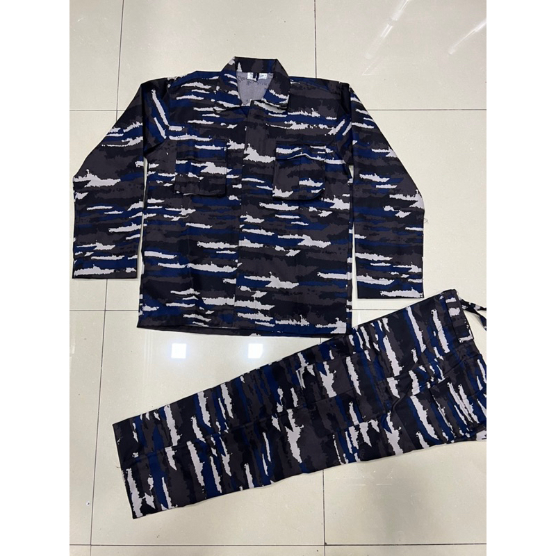 Jual Baju PDL felbet layar | doreng TNI AL Bahan woll | PDl 888 | Shopee Indonesia
