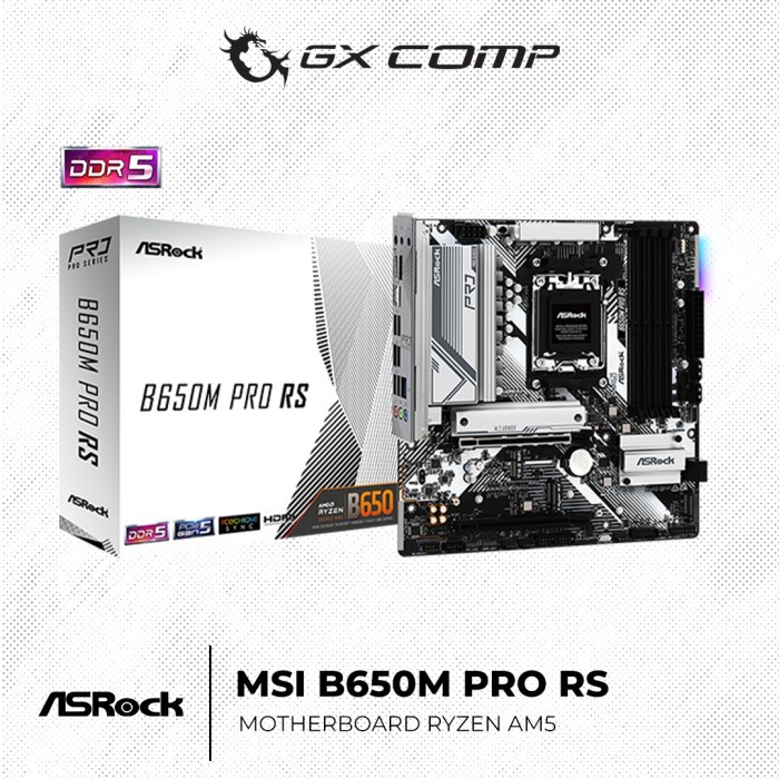 Jual ASROCK B650M PRO RS | Motherboard Ryzen AM5 | Shopee Indonesia