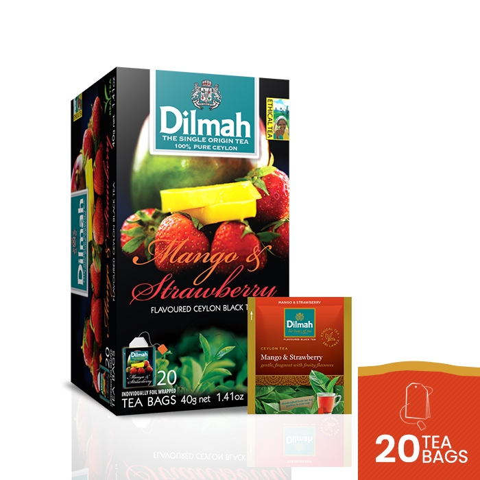 Jual Dilmah Mango & Strawberry Tea - Teh Celup [Kemasan Foil Envelope ...