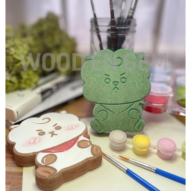 Jual KODE E58O DIY Wood Character Painting Mewarnai Melukis Kayu ...