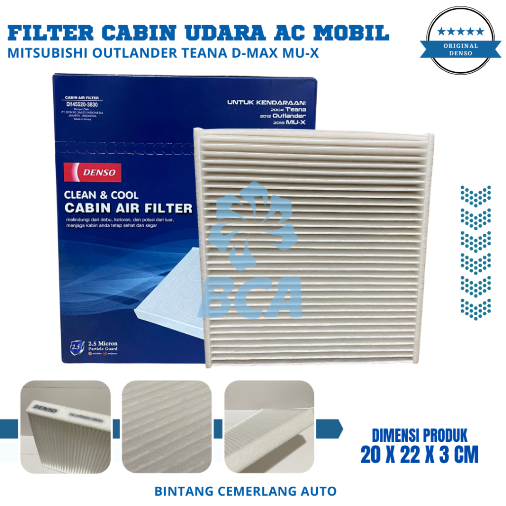 Jual FILTER CABIN UDARA KABIN AC Mobil Mitsubishi Outlander Teana DMAX ...
