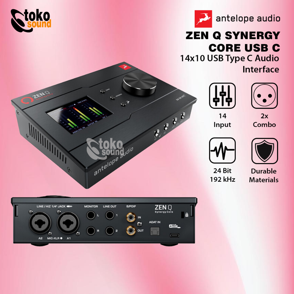 Jual Antelope Zen Q Synergy Core USB C 14x10 Bus Powered Audio ...