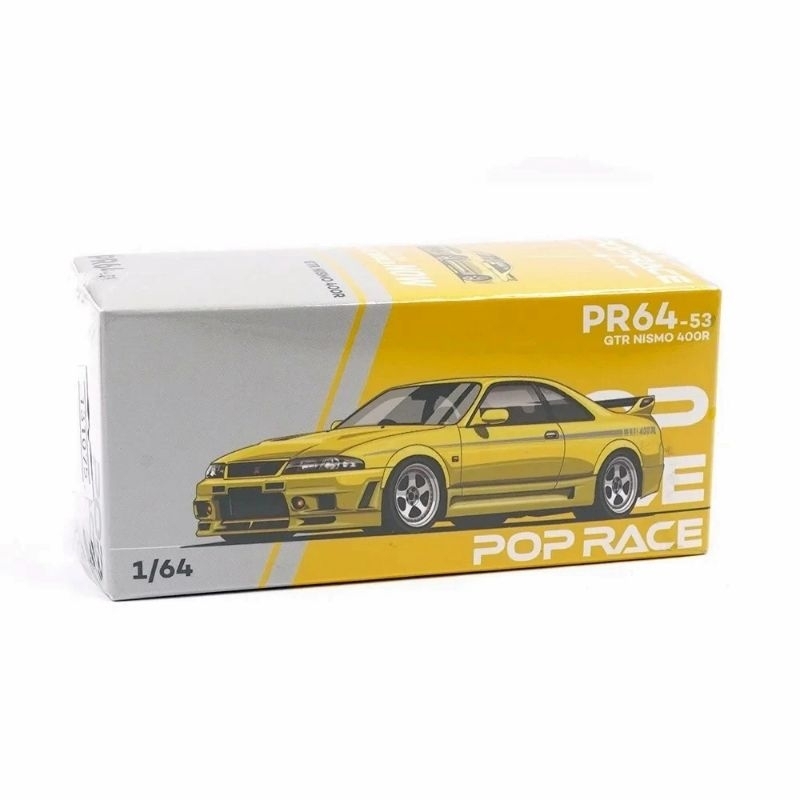 Jual Pop Race 1/64 Nissan GT-R R33 Nismo 400R Yellow | Shopee Indonesia