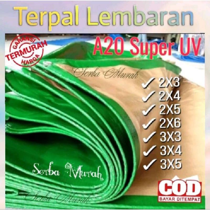 Jual TERPAL PLASTIK BAHAN A20 KOREA SEPER TEBEL BERBAGAI MACAM UKURAN ...