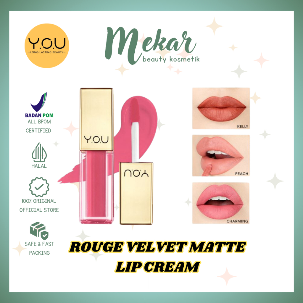 Jual YOU Rouge Velvet Matte Lip Cream | Shopee Indonesia