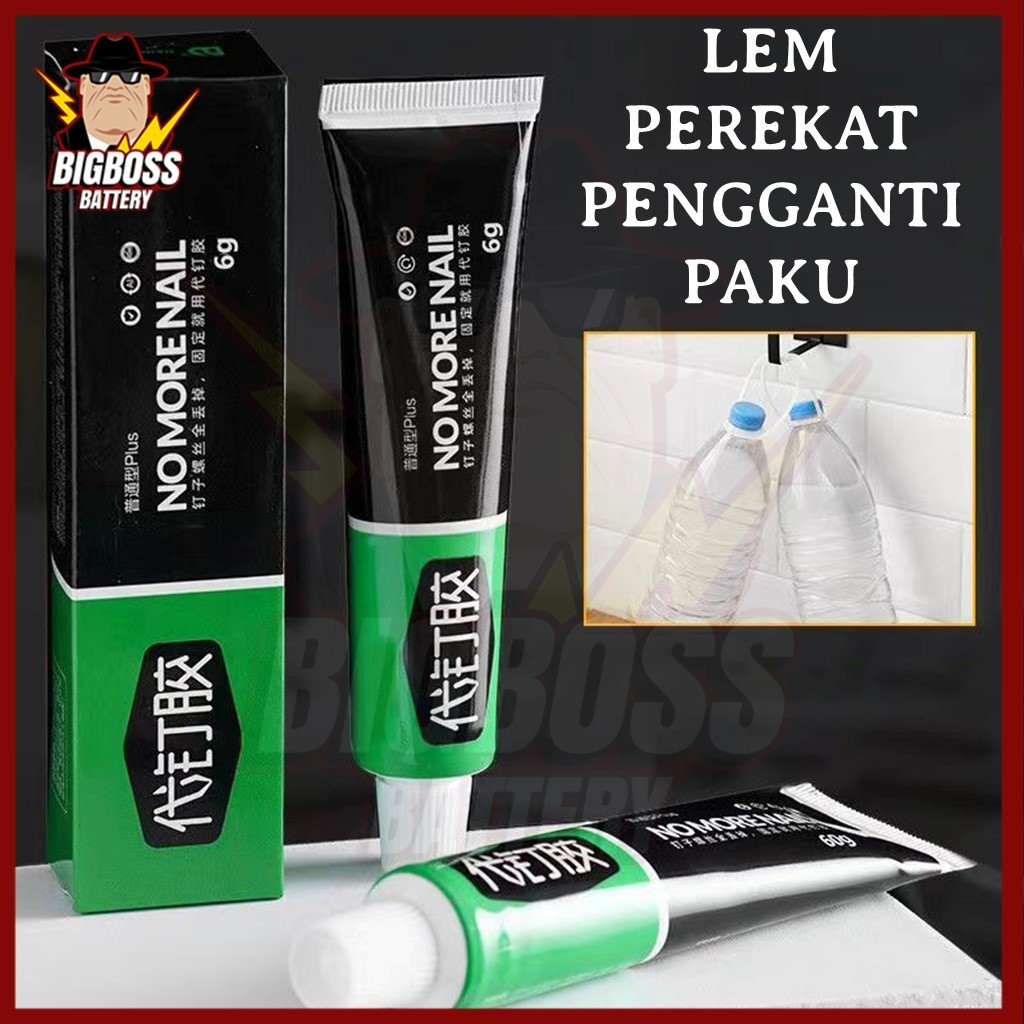 Jual Lem Pengganti Paku Tembok No More Nail Lem Perekat Kaca Marmer ...