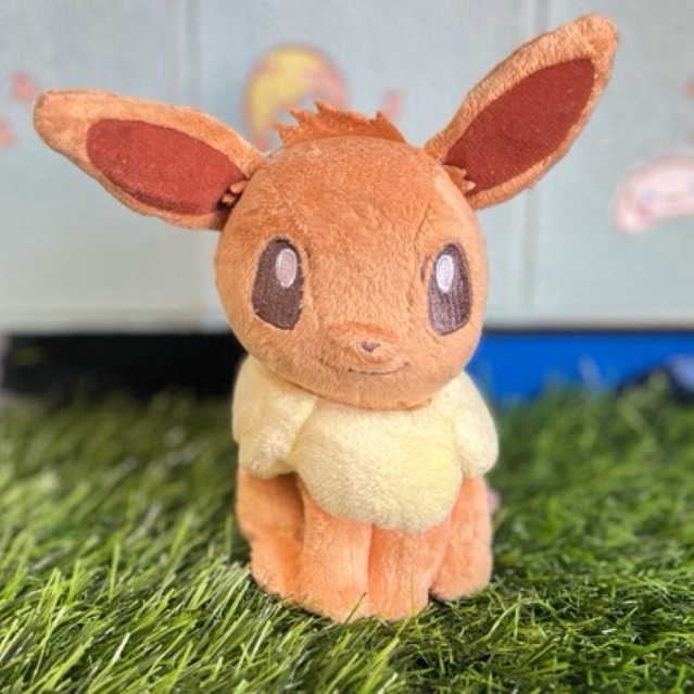 Jual Boneka Plush Official Pokemon Eevee partner I love Eevee Original ...