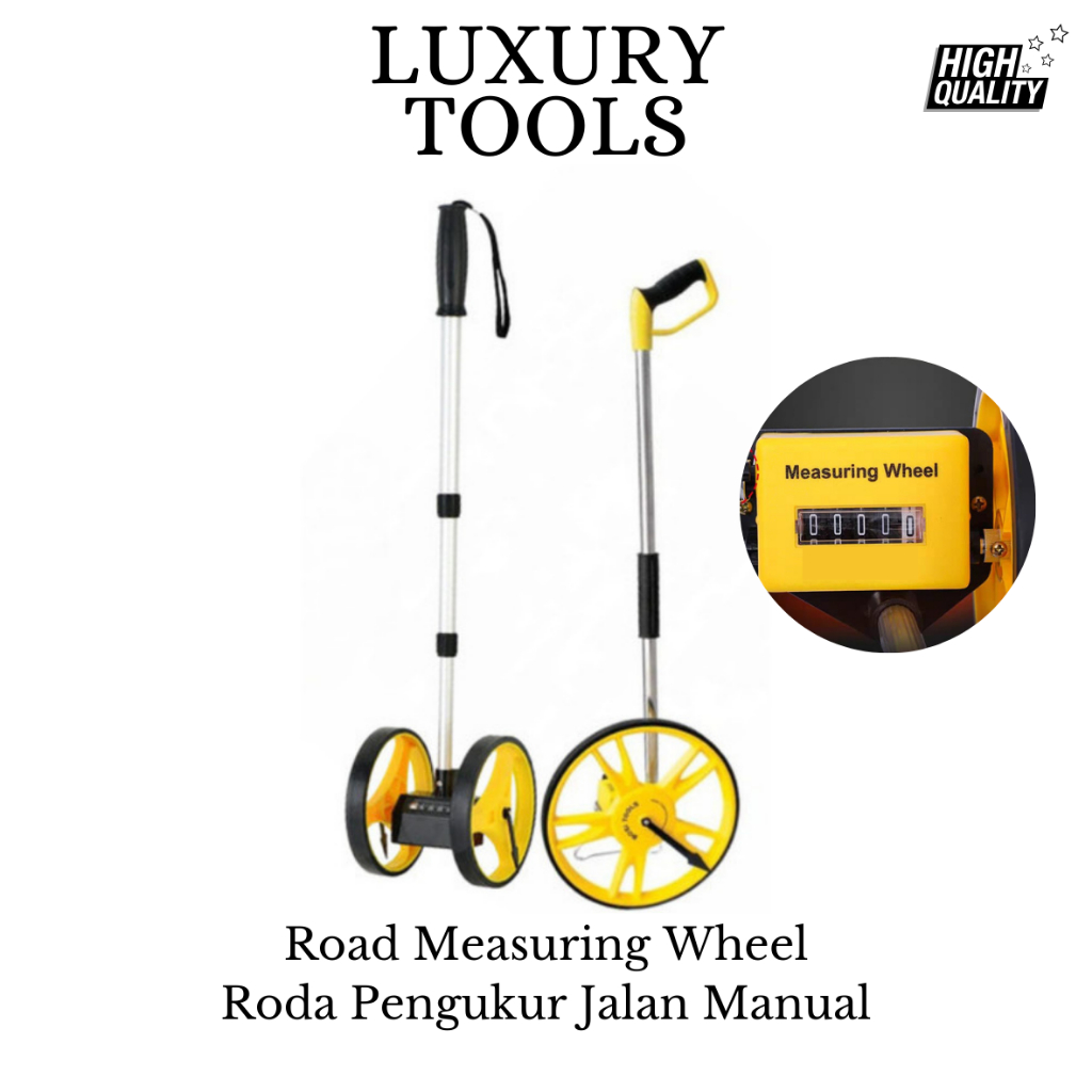 Jual Roda Meteran Jalan / Meteran Jalan Dorong Analog Measuring Wheel ...