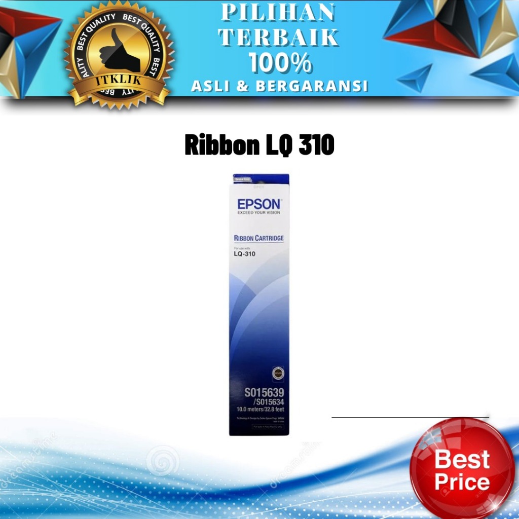 Jual Ribbon Cartridge ( Pita Epson) LQ-310 C13S015639 / Pita Epson LQ ...