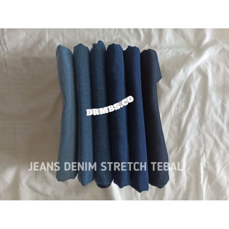 Jual KAIN BAHAN DENIM WASH STRETCH MELAR | Shopee Indonesia