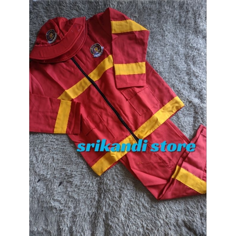 Jual BAJU PEMADAM KEBAKARAN/BAJU DAMKAR ANAK LENGKAP /BAJU KARNAVAL ...