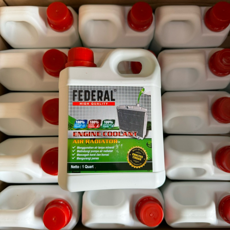 Jual air radiator air coolant merk federal 1000 ml for motor dan mobil ...