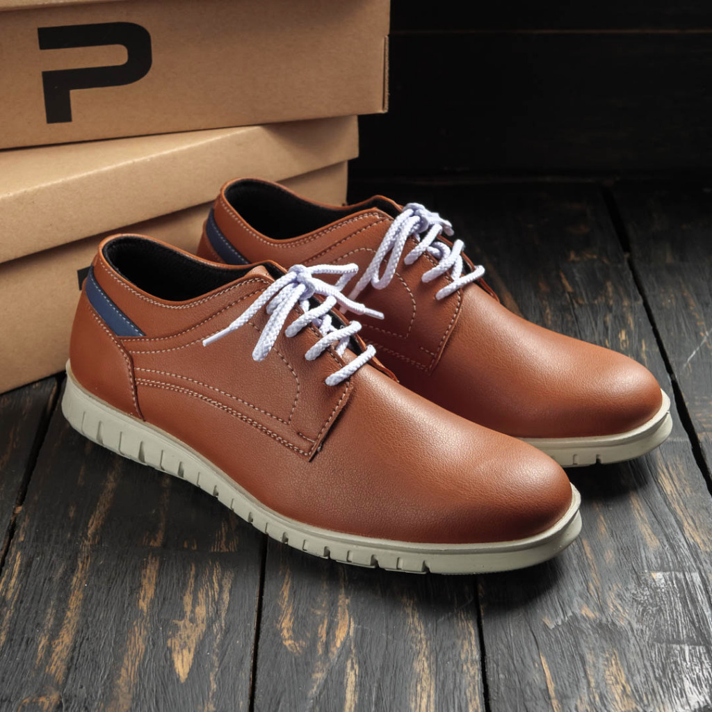 Jual PAULMAY - Sepatu Sneakers Pria Modena 45 - Tan | Shopee Indonesia
