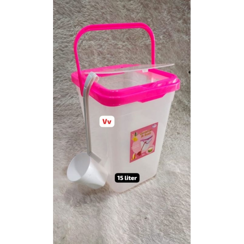 Jual Tempat es buah atau dispenser jualan 15 liter ada free centong ...