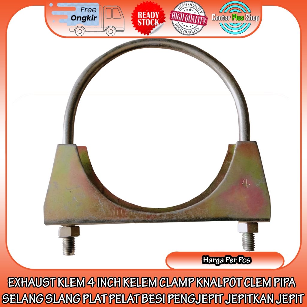 Jual KLEM KNALPOT EXHAUST 4 Inch KELEM CLAMP CLEM PIPA SELANG SLANG ...