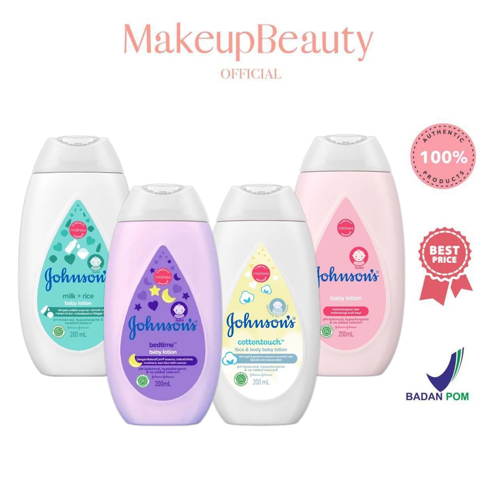 Jual JOHNSON'S Johnson Baby Lotion 100ml / 200ml | Reguler | Milk ...