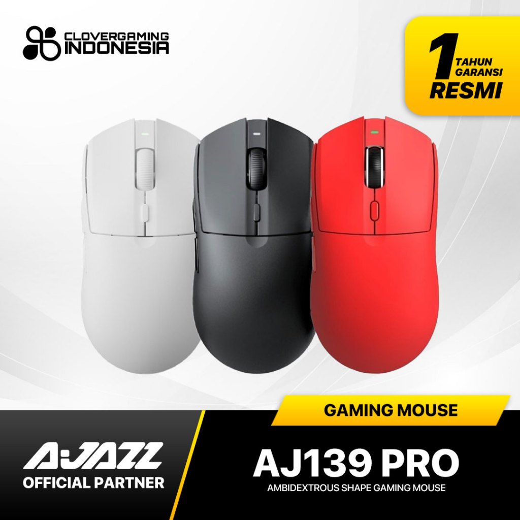 Jual Ajazz AJ139 / AJ-139 PRO Wireless Gaming Mouse Ultra Lightweight ...