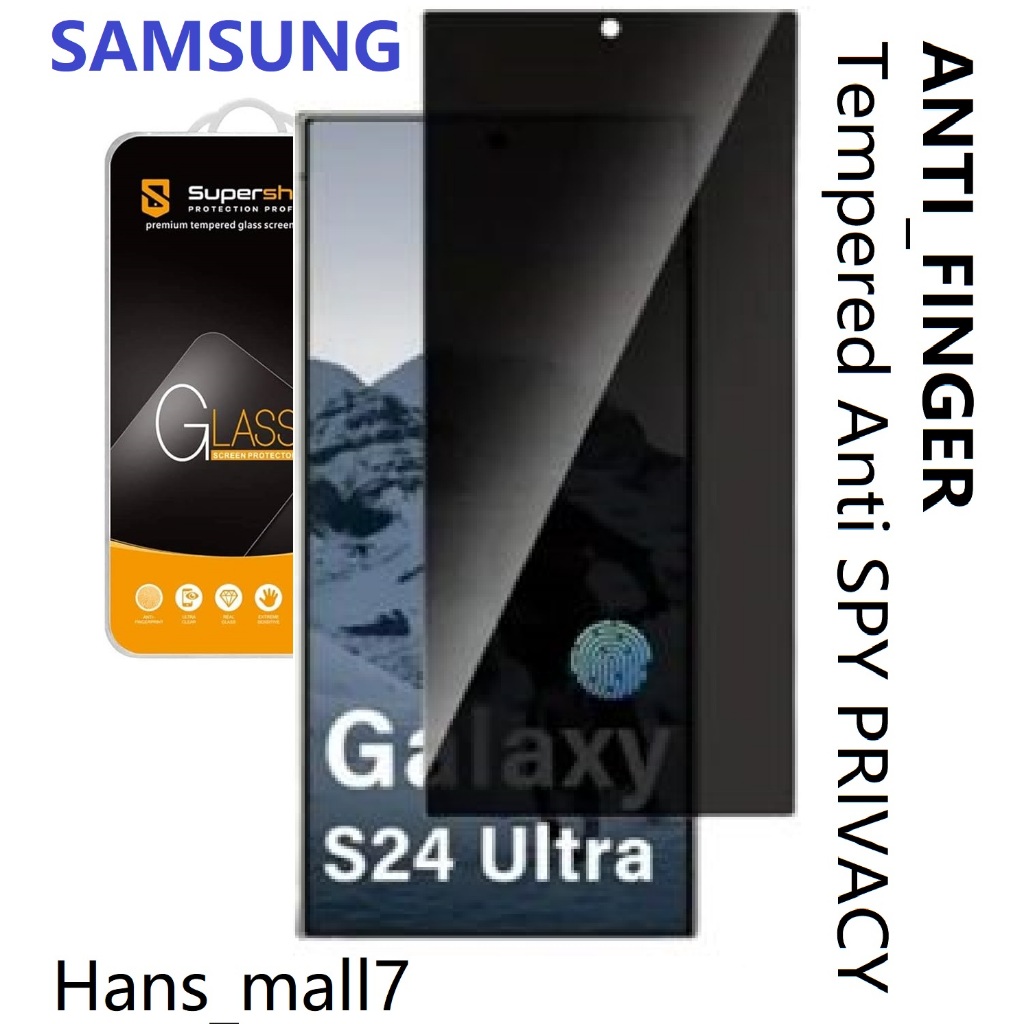 Jual Y&M TG CURVED Anti SPY PRIVACY Bisa Fingerprint Screen Protector ...