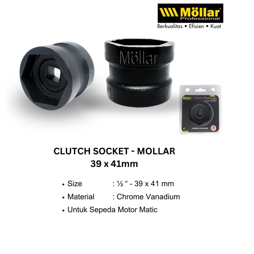 Jual MOLLAR 39 x 41 Mata Kunci sok Kopling matic Clutch Socket bit ...