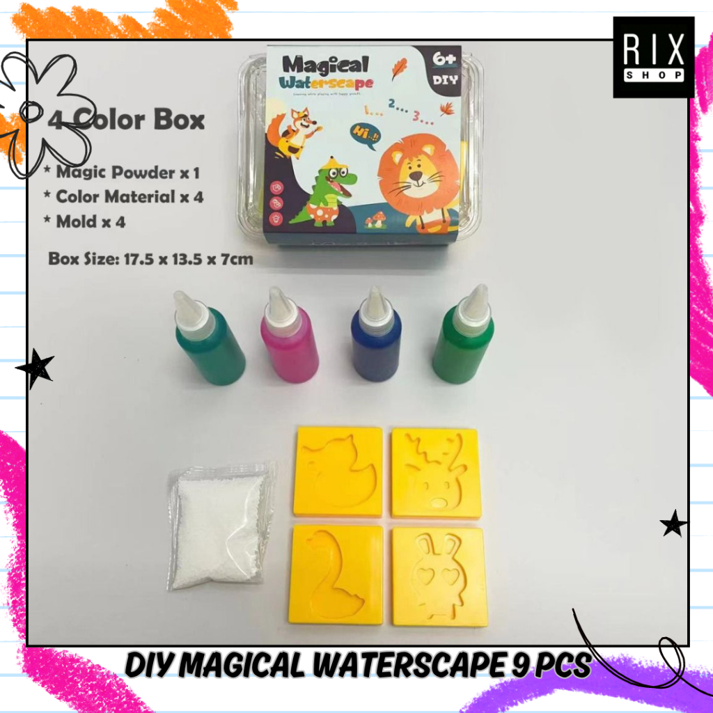 Jual RIX Mainan DIY Magical Waterscape 9pcs Mainan Seru Buat Jelly Air ...