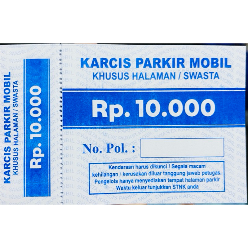Jual KARCIS PARKIR MOTOR MOBIL UNIVERSAL KERTAS WARNA | Shopee Indonesia