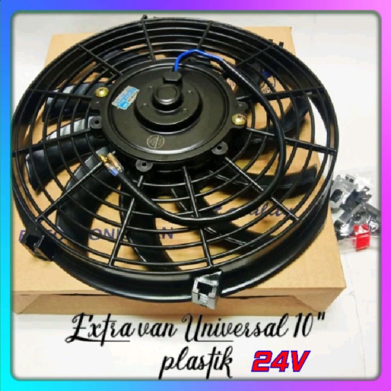 Jual EXTRA VAN AC RADIATOR MOBIL 24V UNIVERSAL 10 INCHI PLASTIK ...