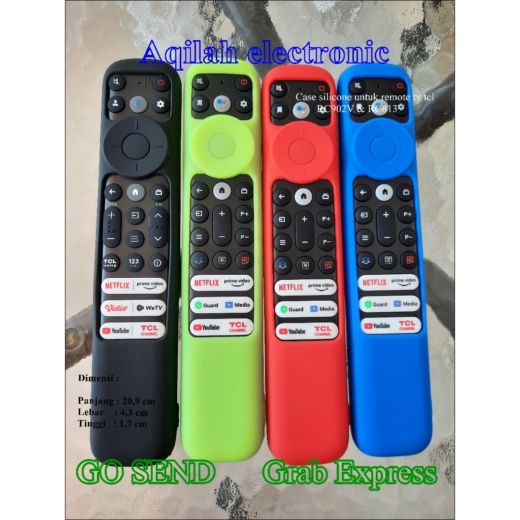 Jual Case silicon remote tv tcl Google tv untuk Model RC813 & RC902V ...