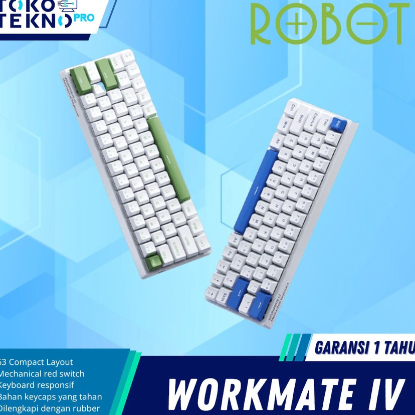 Jual Robot Workmate IV 4 Mechanical Keyboard Gaming Wired TYPEC ...