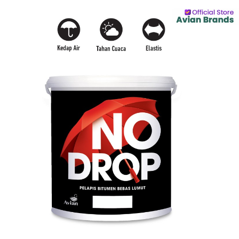 Jual CAT TEMBOK NO DROP 20KG NODROP BITUMEN PELAPIS ANTI BOCOR ANTI LUMUT TANDON TORN DAK BETON ...