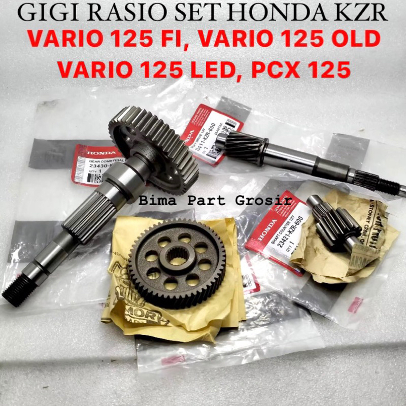 Jual GIGI RASIO SET KZR HONDA VARIO 125, VARIO 125 OLD, VARIO 125 LED ...