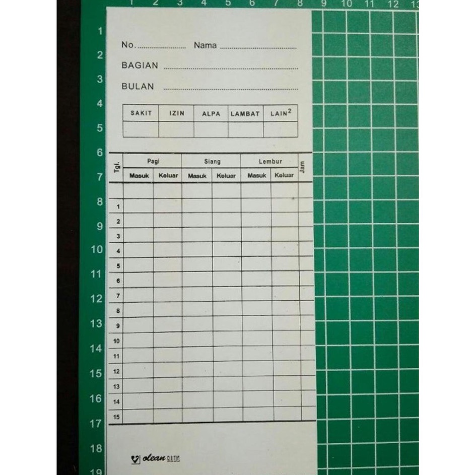 Jual Kartu Absensi absen polos | Shopee Indonesia