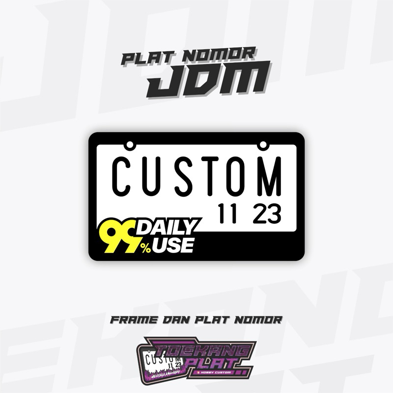 Jual FRAME PLAT NOMOR JDM PNP SEMUA MOTOR MOONEYES CUSTOM PLAT FRAME ...