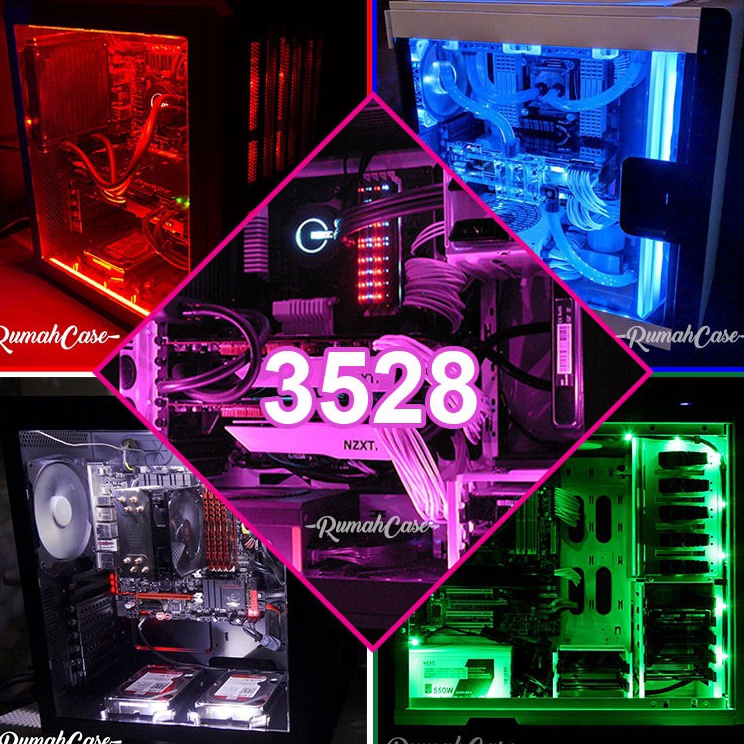 Jual Jual LED STRIP PC 3528 MOLEX MOD Casing komputer lampu 5 1 cm ...