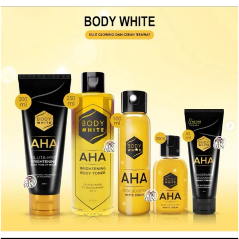 Jual body white aha/body white serum aha/body white underarm/body white ...