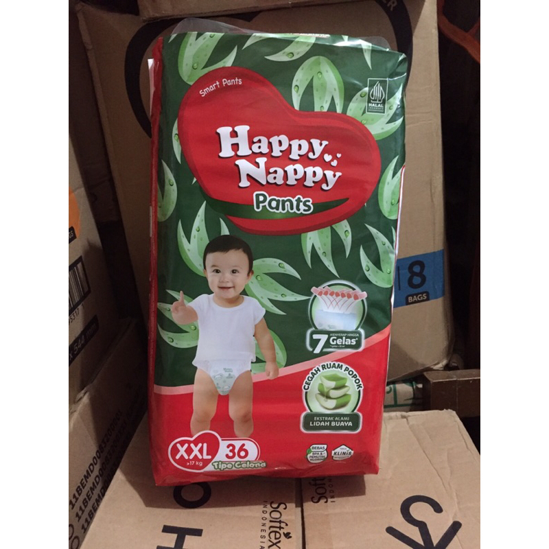 Jual HAPPY NAPPY Smart Pants Jumbo XXL-36 (Popok Celana) | Shopee Indonesia
