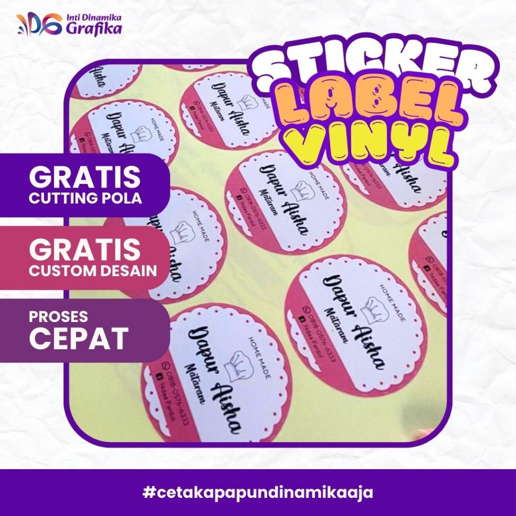 Jual CETAK STIKER LABEL UMKM MURAH | CETAK STIKER LABEL VINYL | STIKER ...