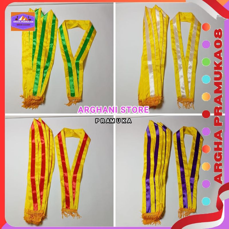 Jual Samir Wisuda Kalung Wisuda Dasar Kain Kuning Custom | Shopee Indonesia